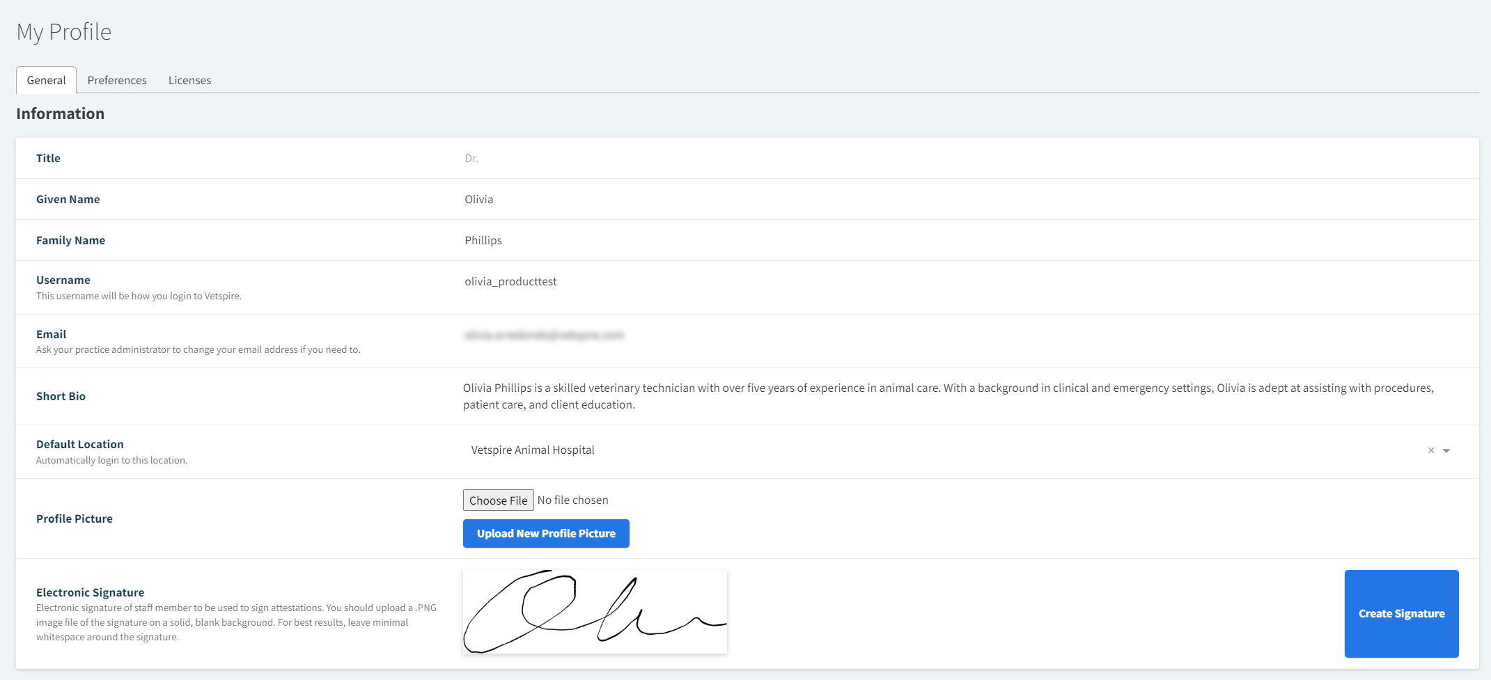 Manage Your User Profile
