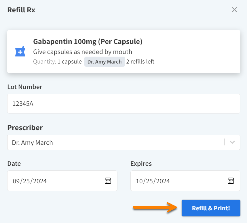 Refill Prescription Medications