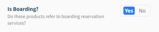 About Boarding Reservation Types